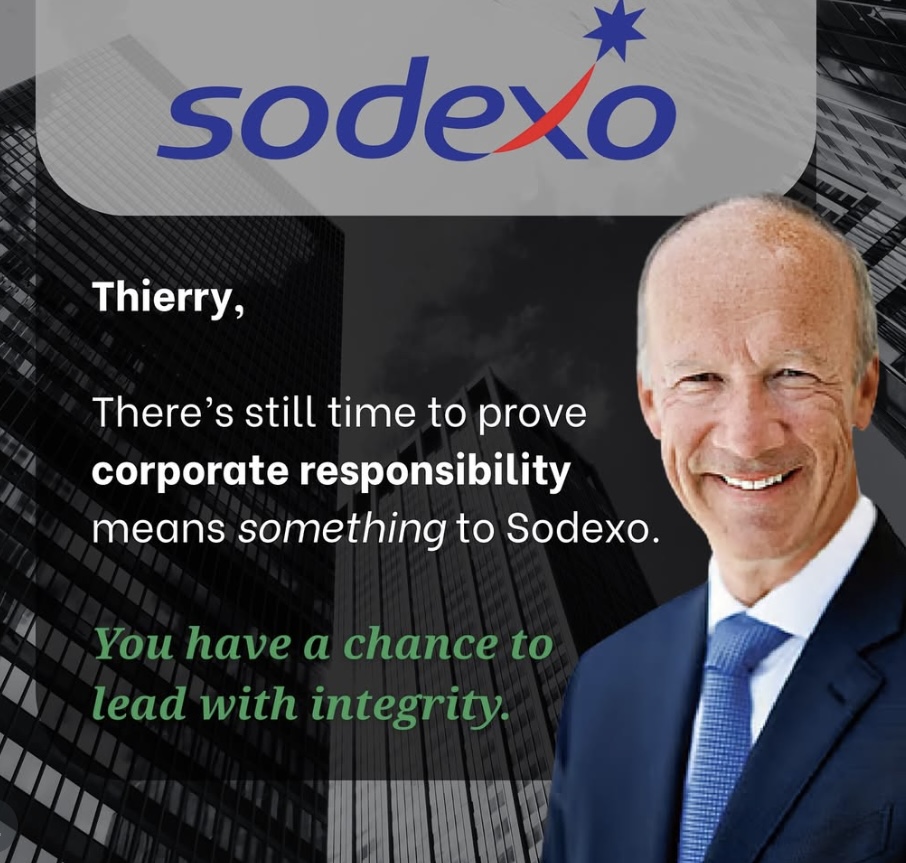 Send an email to Sodexo's top executives